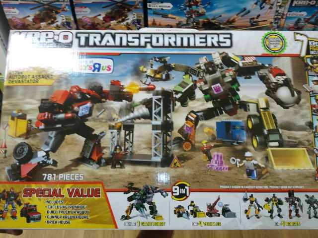 Transformers Exclusive Kre O Ultimate Devastator with Bonus Figures Set Available at Toys R Us